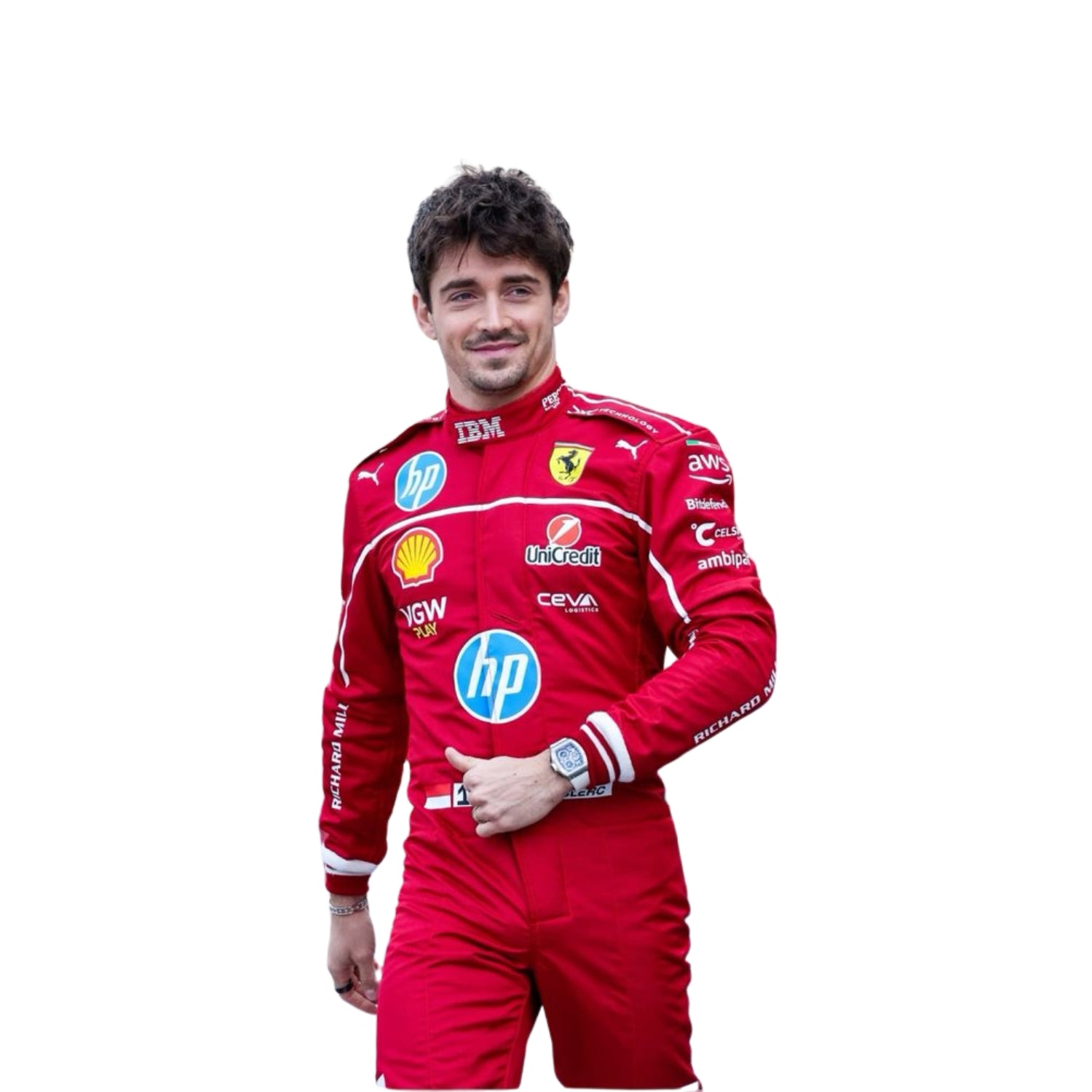Charles Leclerc 2025 F1 Racing Suit – RevEx Gear